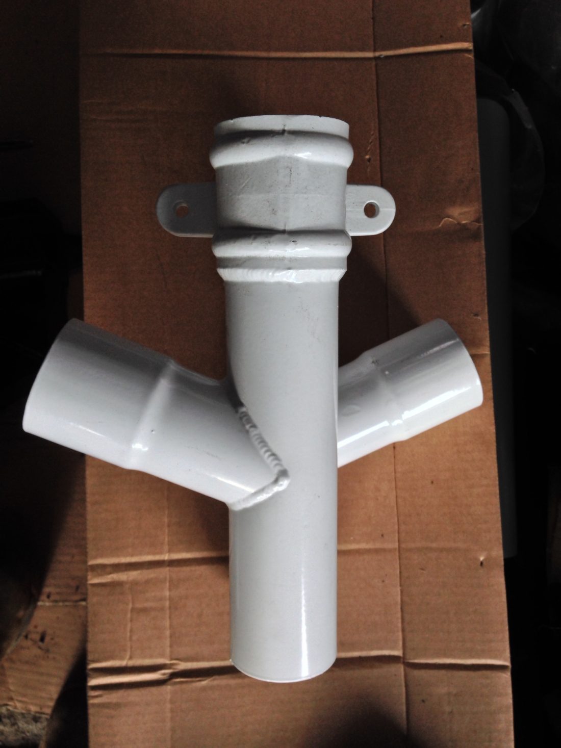 Circular Cast Collar Double Y Branch | Gutters Direct